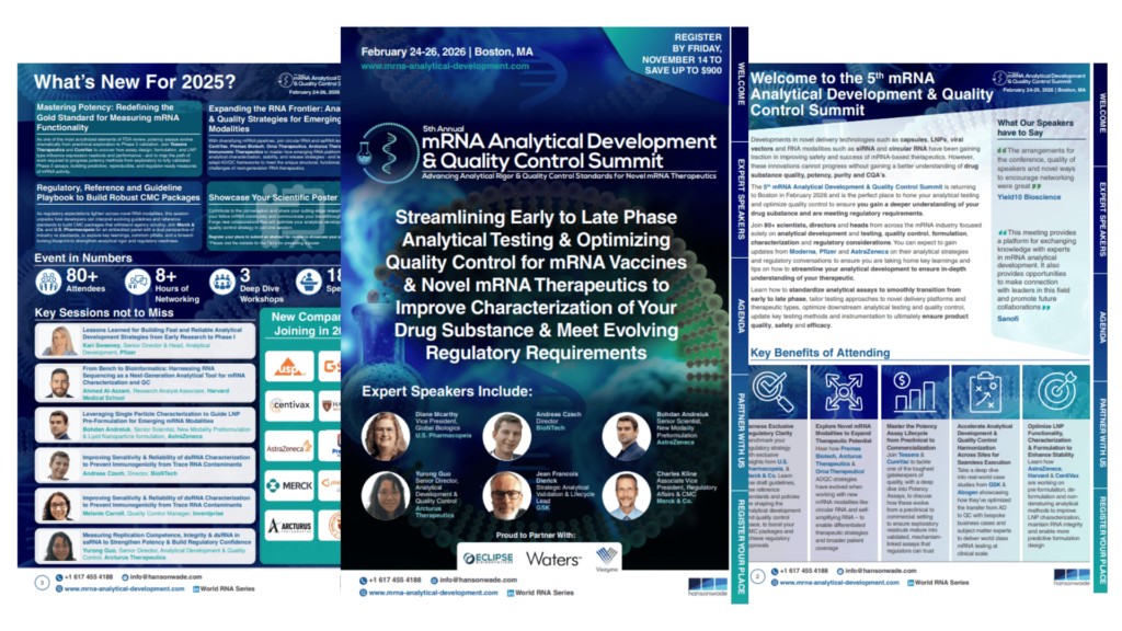 Full Event Guide - 5th mRNA Analytical Development & Quality Control